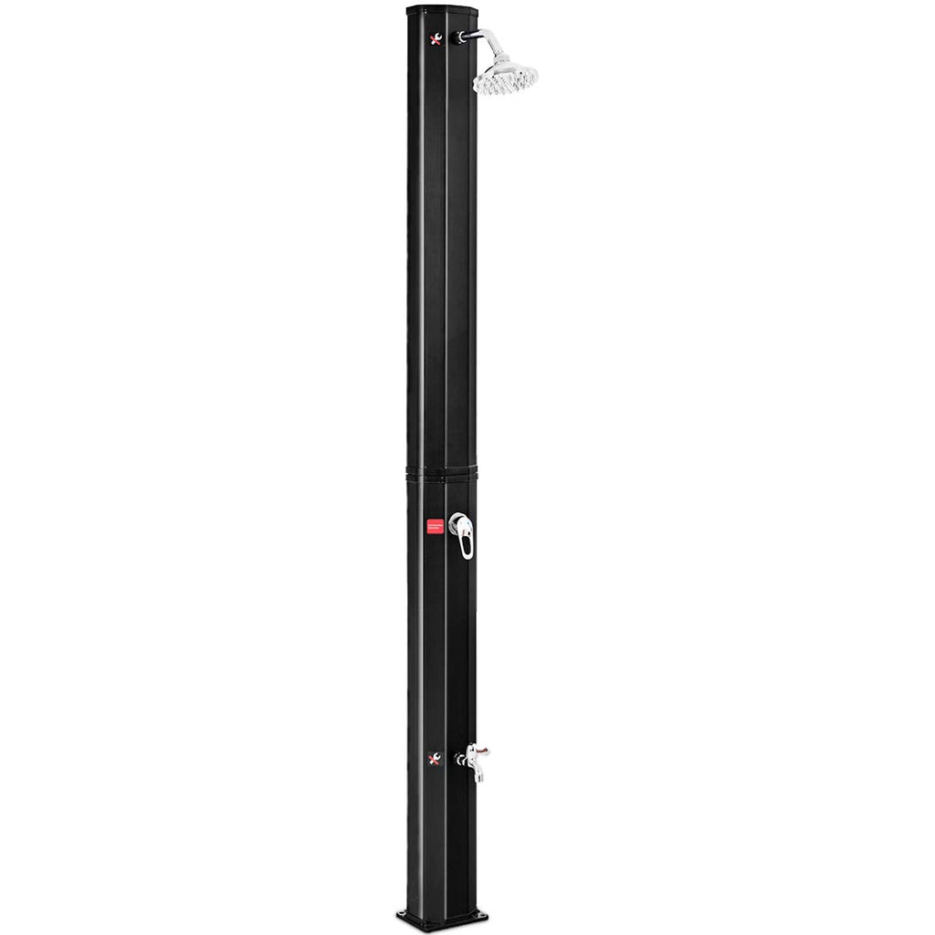 Solar Heated Outdoor Shower Plans Costway 6.5 In X 6.5 In X 87.5 In