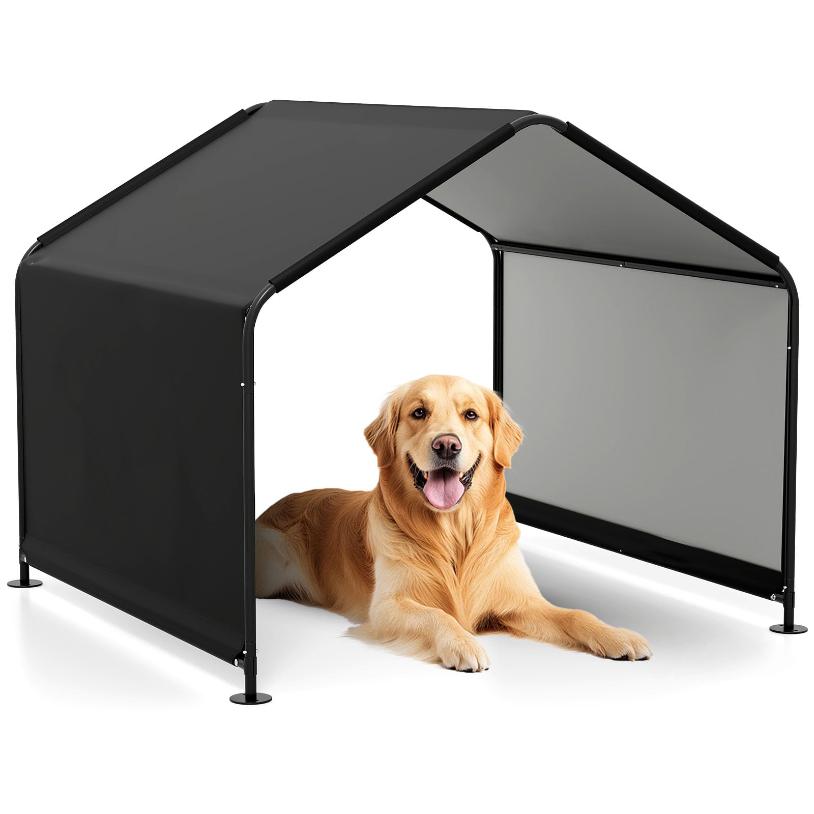 Giantex Outdoor Dog Shade Shelter Canopy 4'x 4'x 3.5' Waterproof Pet T ...