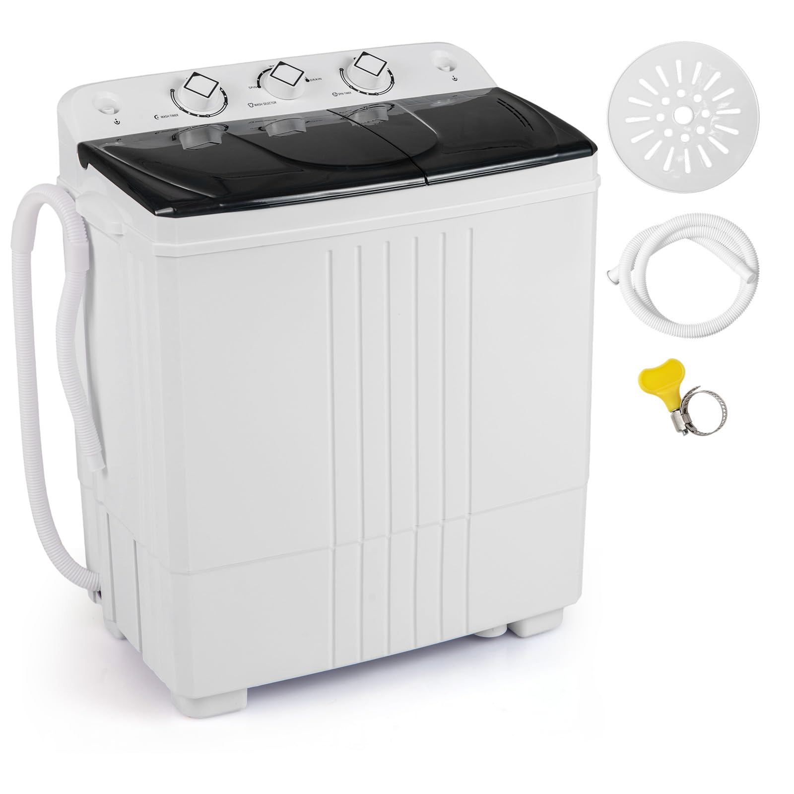 Portable Washing Machine with Built-in Drain Pump - Giantex – Giantexus